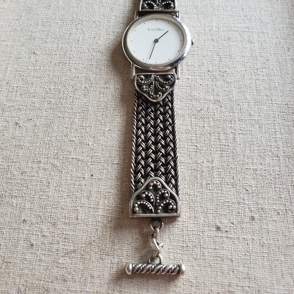 Lois Hill | Accessories | Lois Hill Sterling Silver Mesh Toggle Watch ...